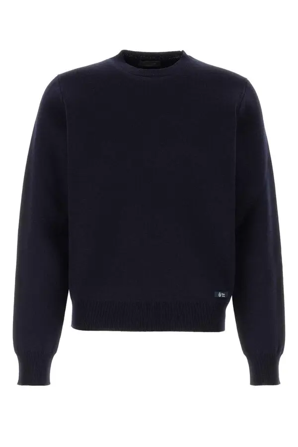 Prada Dark Blue Wool Blend Sweater