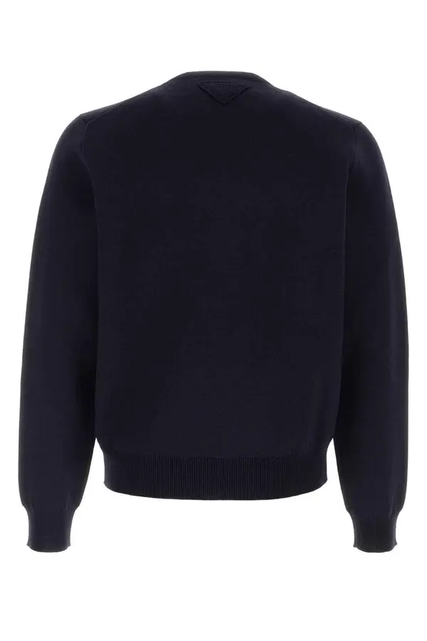 Prada Dark Blue Wool Blend Sweater