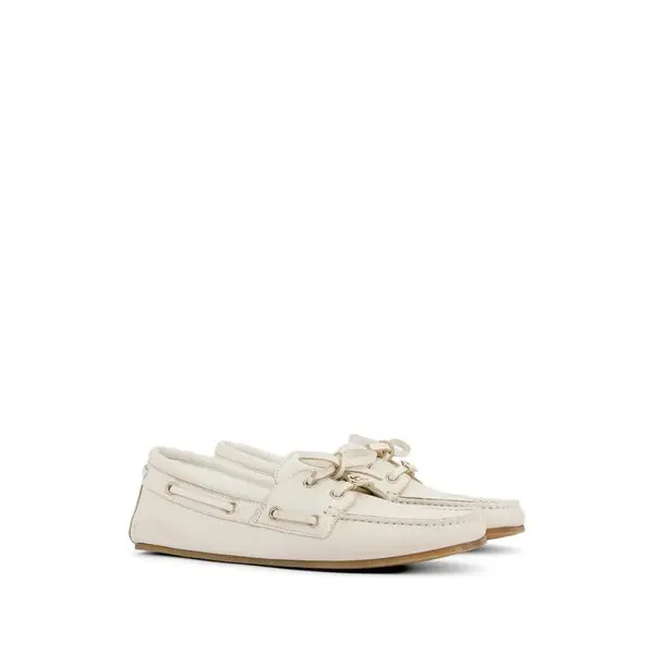 Gucci Leather Loafers - White