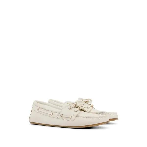 Gucci Leather Loafers - White