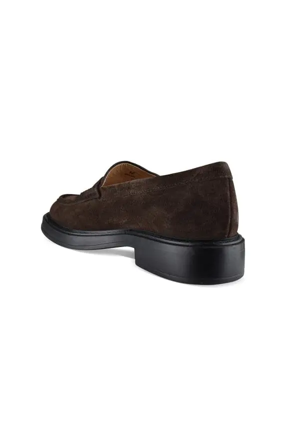 TOD'S Suede Loafers - Brown