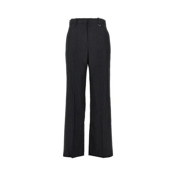 Isabel Marant Étoile Wool-blend Pinstriped Trousers - Black