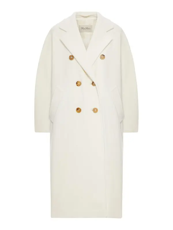 Max Mara Madame Double-breasted Coat - White