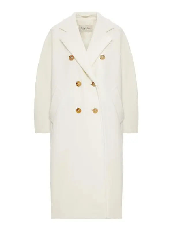 Max Mara Madame Double-breasted Coat - White