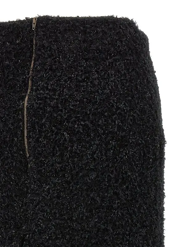 Balenciaga Tweed Midi Skirt