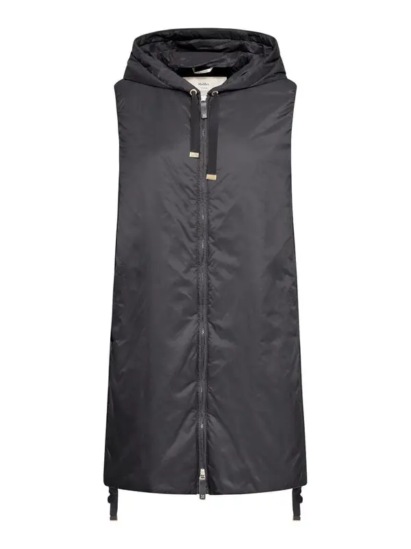 Max Mara Drop-proof Canvas Vest - Black