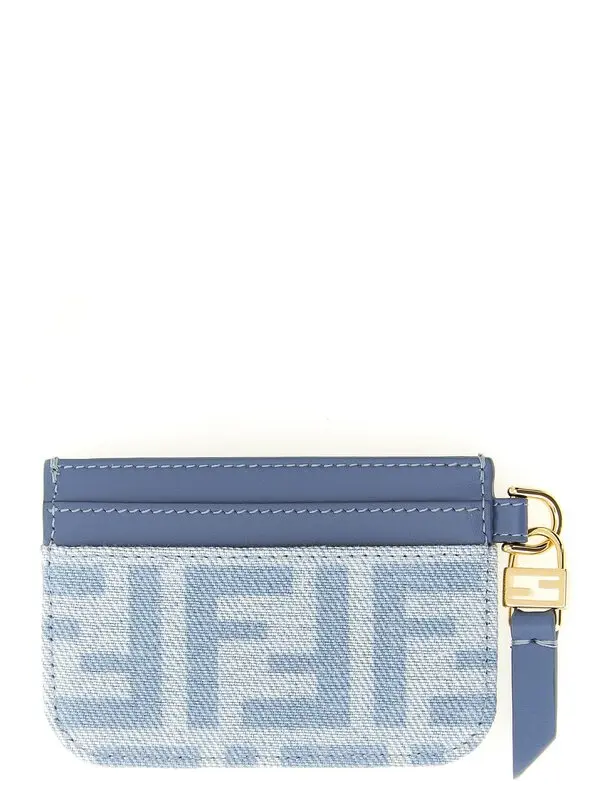 Fendi Baguette' Card Holder - Blue