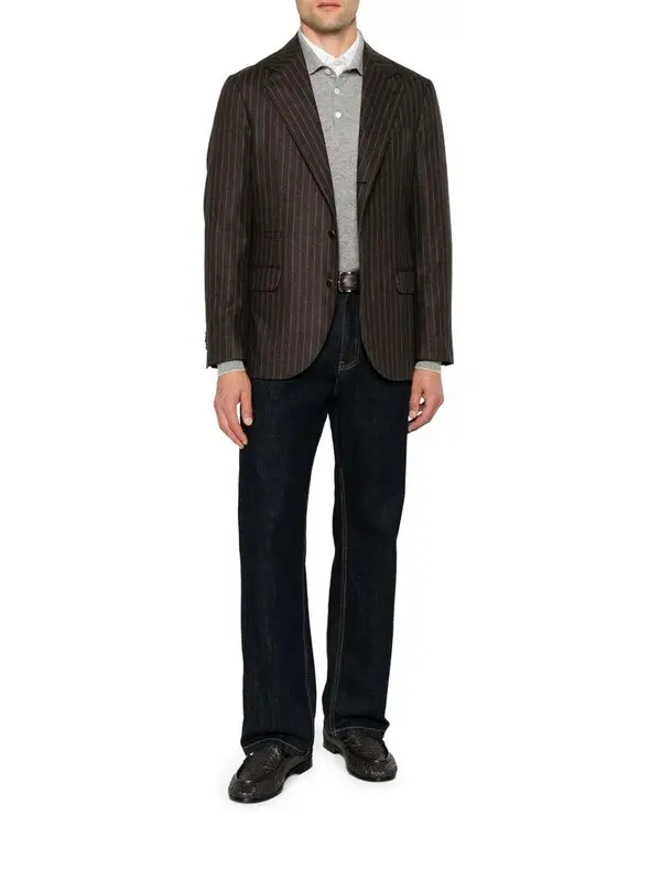 Brunello Cucinelli Cashmere Polo Style Sweater