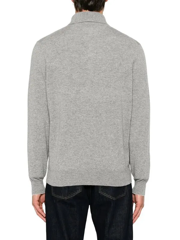 Brunello Cucinelli Cashmere Polo Style Sweater