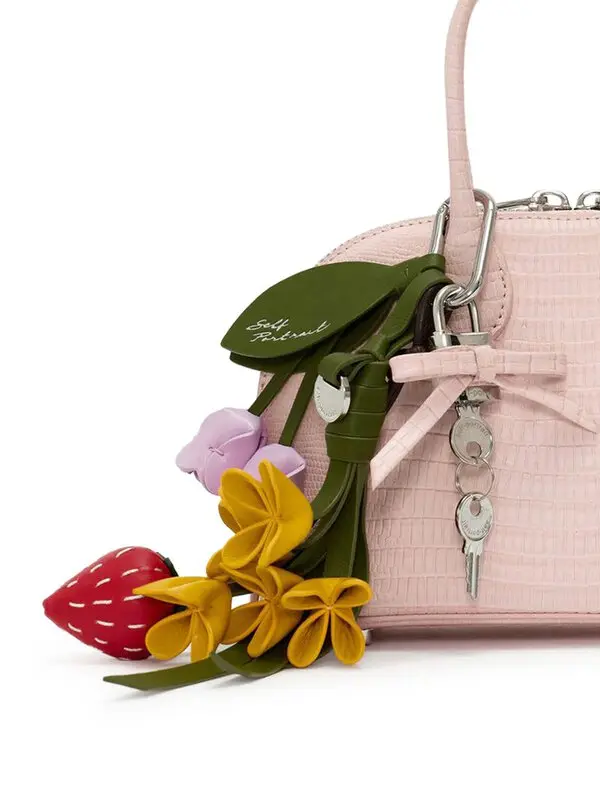 SELF-PORTRAIT Mini Leather Bag With Pendant