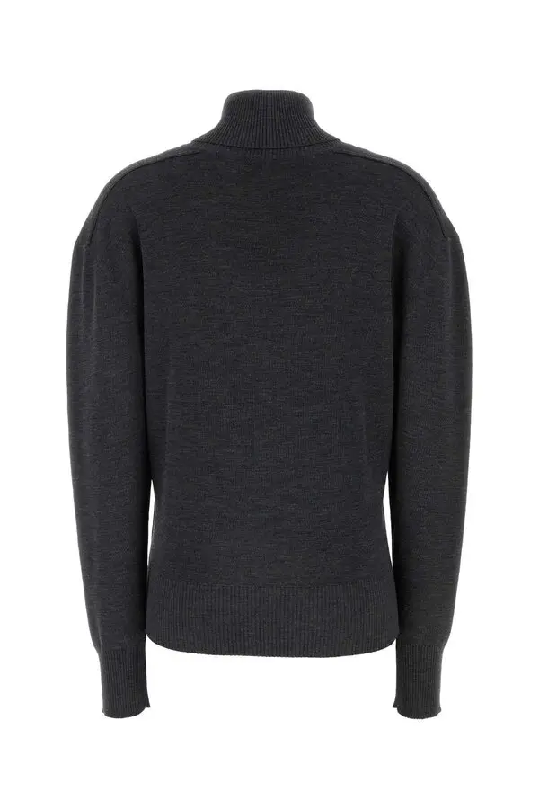 Burberry Dark Grey Wool Sweater