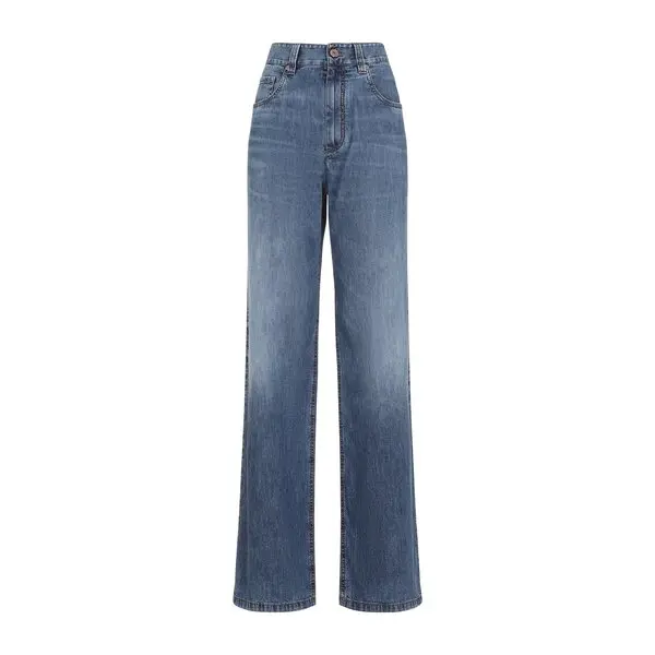 Brunello Cucinelli Wide Leg Jeans