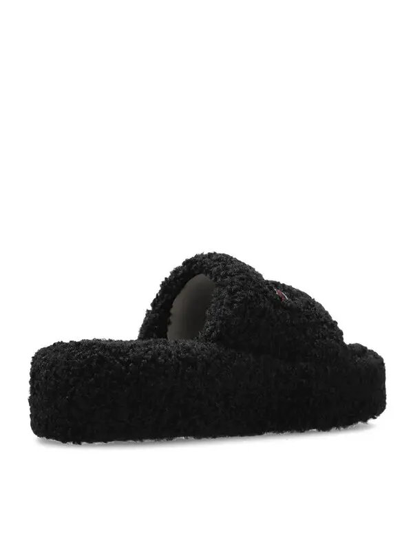 Balenciaga Slippers Platform In Shearling