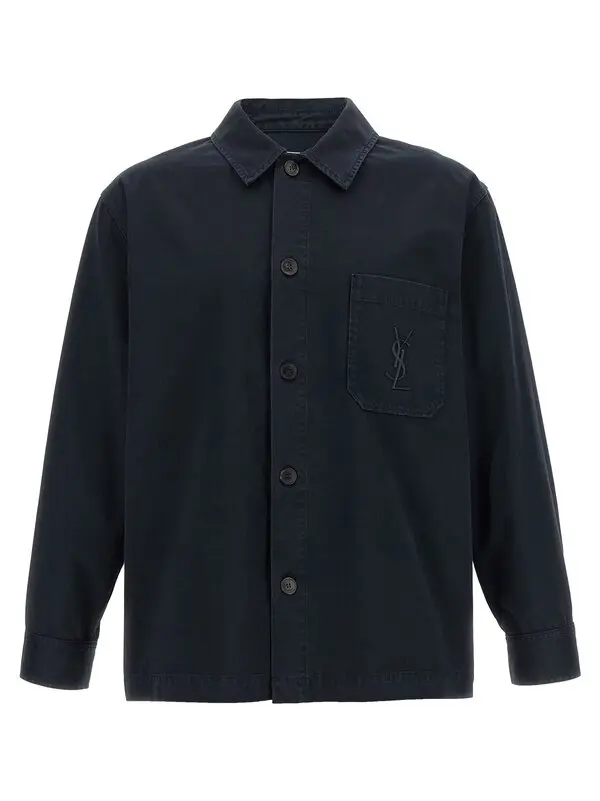 Saint Laurent Cassandre' Overshirt - Blue