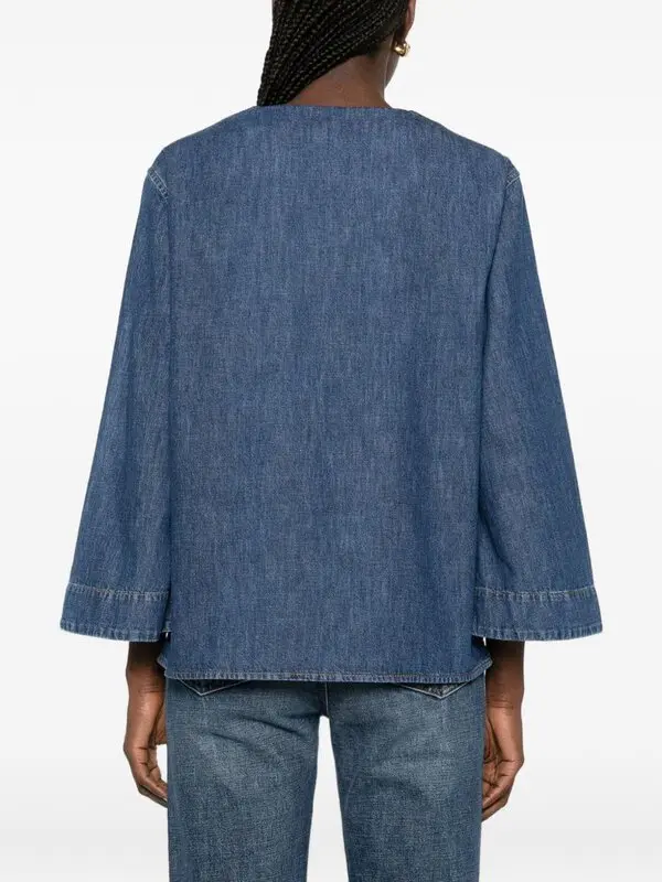 Valentino Garavani Vlogo Signature Denim Blouse - Multicolor