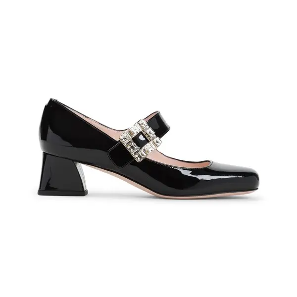 ROGER VIVIER Tres Strass Babies 45 Pumps - Black