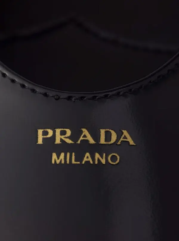 Prada Brushed Leather Ballerinas