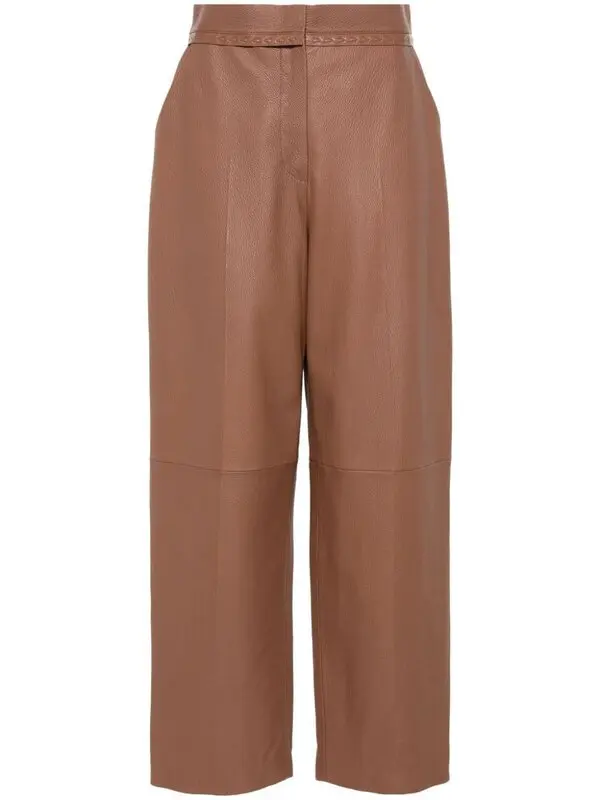 Fendi Pantaloni In Pelle