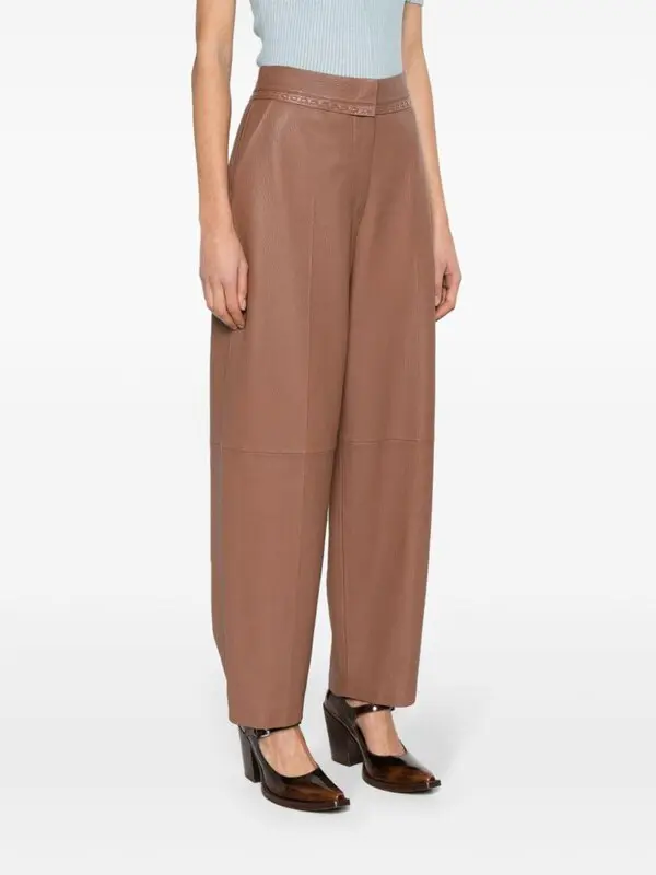 Fendi Pantaloni In Pelle