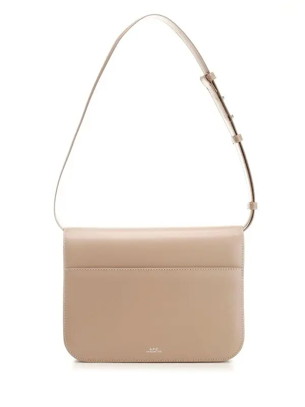 A.p.c. Astra Leather Shoulder Bag - Cream