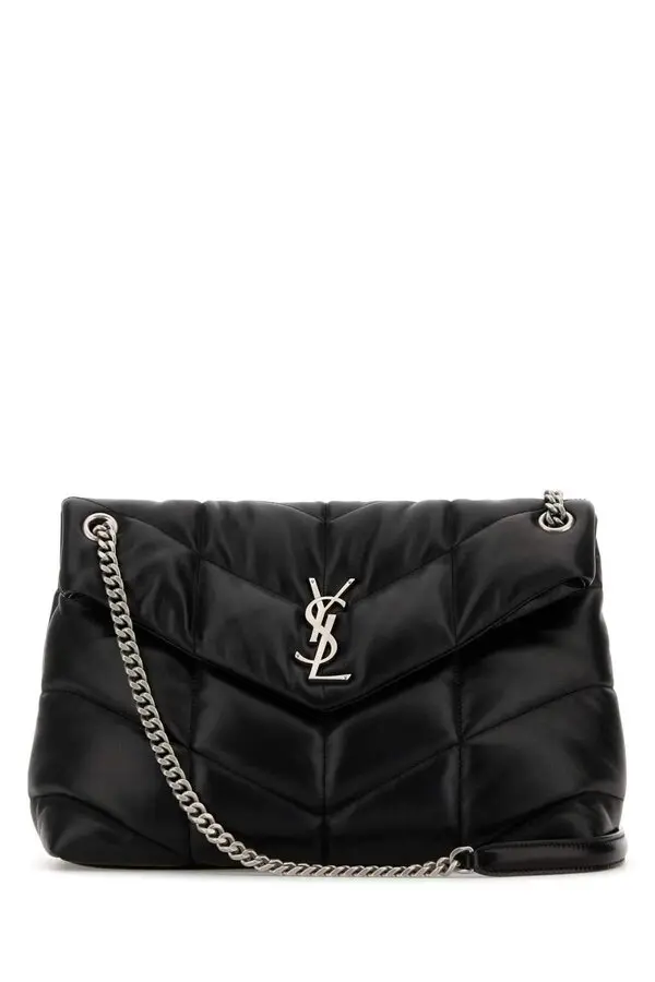 Saint Laurent Nappa Leather Medium Puffer Shoulder Bag - Black