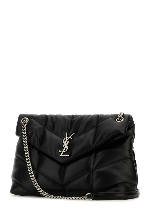 Saint Laurent Nappa Leather Medium Puffer Shoulder Bag - Black