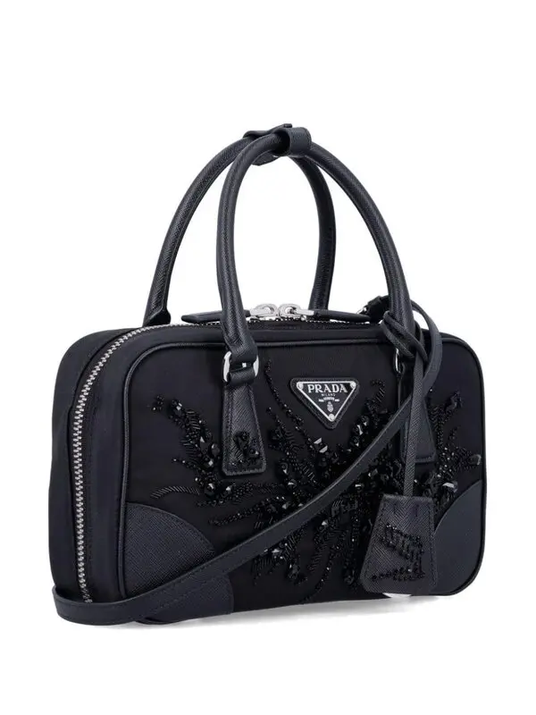 Prada Re-edition 1978 Embellished Two-handle Bag
