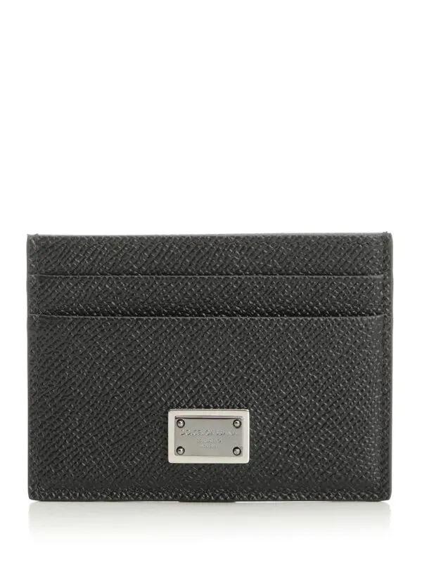 Dolce & Gabbana Leather Card Holder - Black
