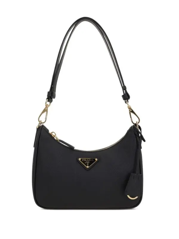Prada Re-edition Saffiano Leather Mini-bag - Black