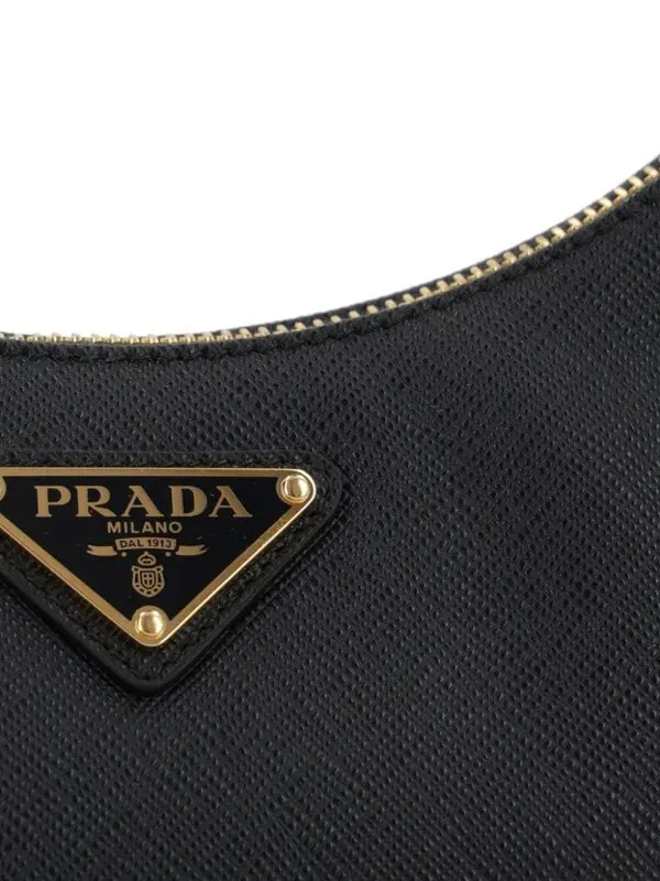 Prada Re-edition Saffiano Leather Mini-bag - Black