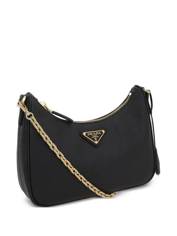 Prada Re-edition Saffiano Leather Mini-bag - Black