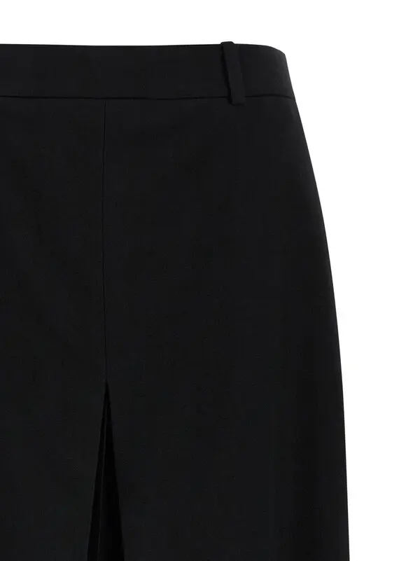 Saint Laurent Wool Midi Skirt