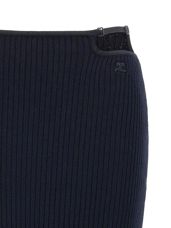 COURREGES Loop Rib Knit' Skirt