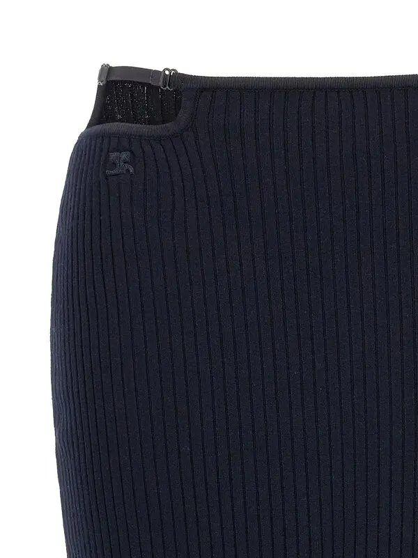 COURREGES Loop Rib Knit' Skirt