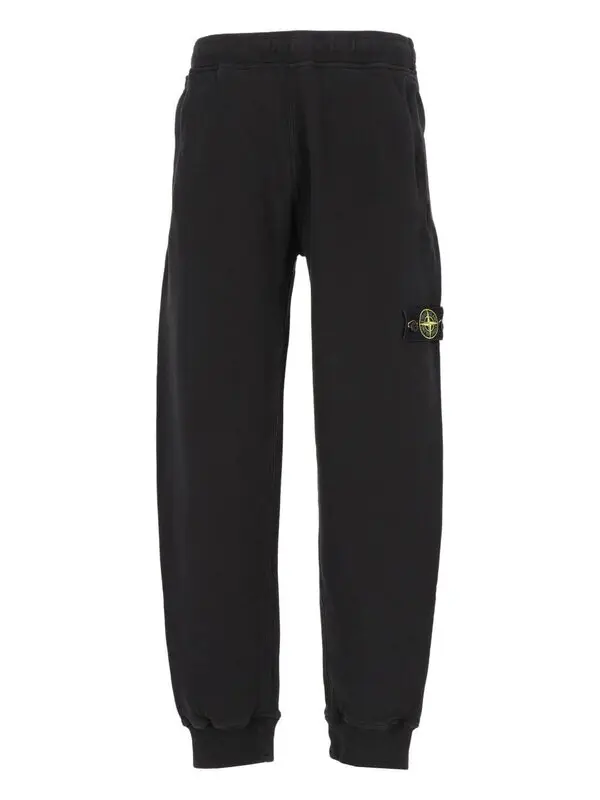 Stone Island Organic Cotton Sweatshirt Joggers - Black