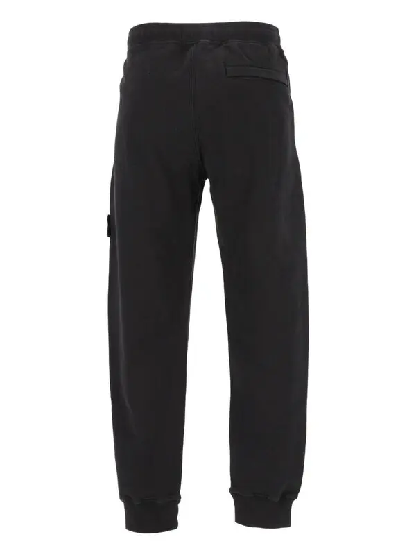 Stone Island Organic Cotton Sweatshirt Joggers - Black