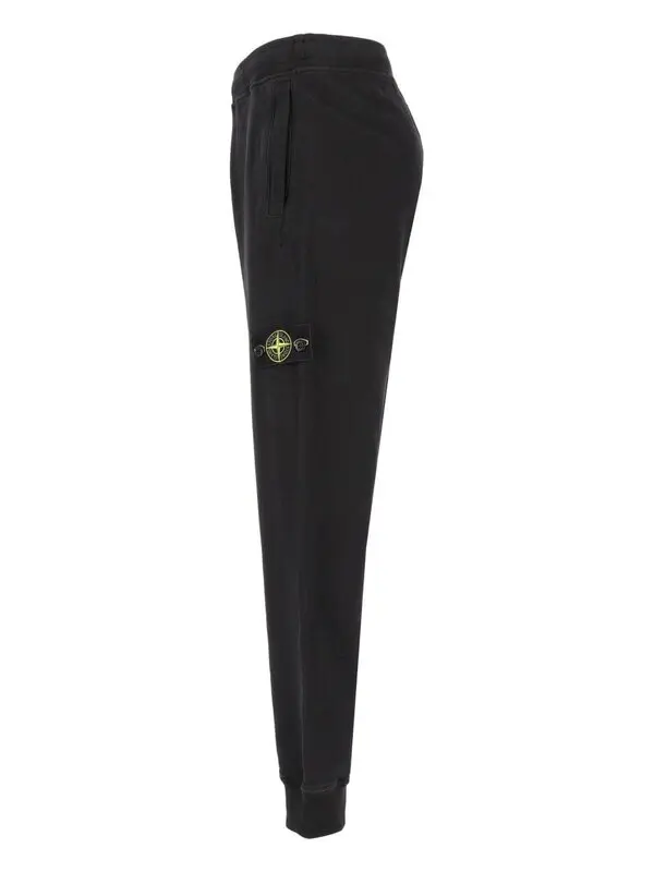 Stone Island Organic Cotton Sweatshirt Joggers - Black