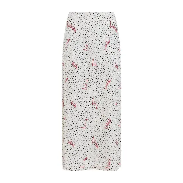 Valentino Garavani Plisse Bollicine Midi Skirt - Multicolor