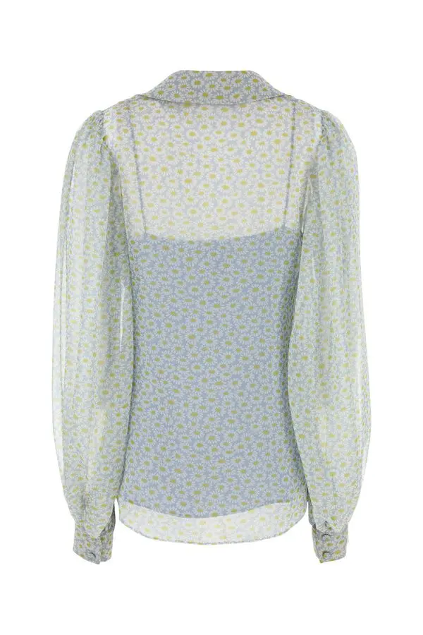 Gucci Printed Chiffon Shirt - Multicolor
