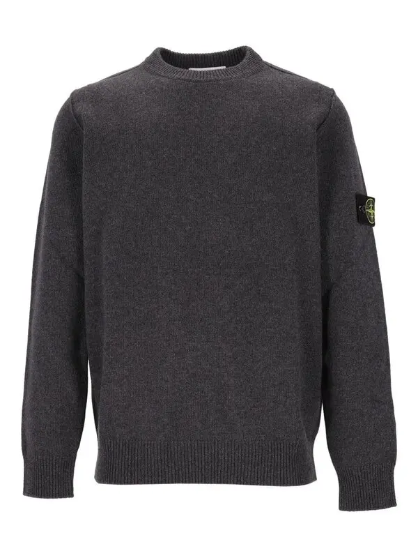 Stone Island Lambswool Crew Neck Sweater - Gray