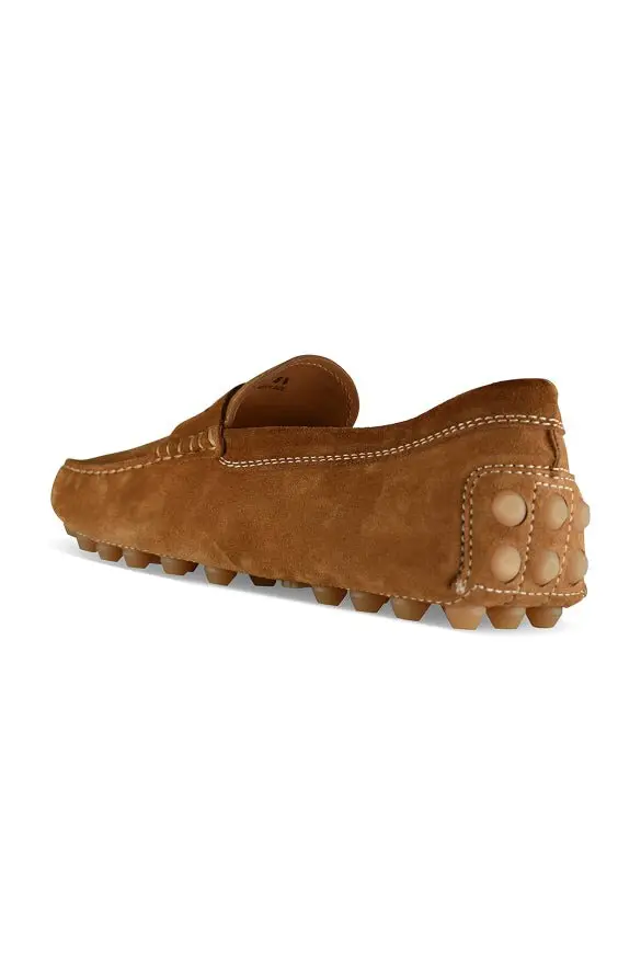 TOD'S Suede Gommino Loafers - Brown