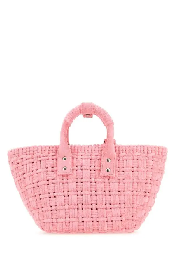 Balenciaga Terry Fabric Bistro Xs Handbag - Pink
