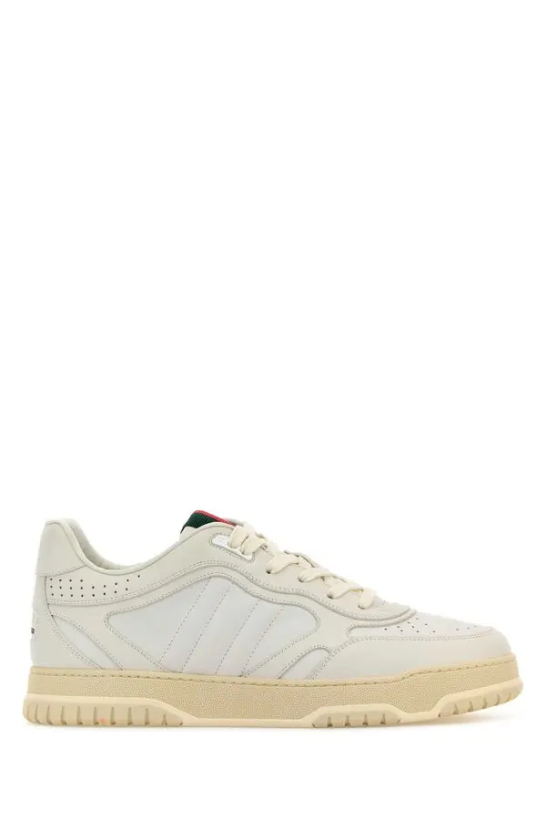 Gucci Leather Re-web Sneakers