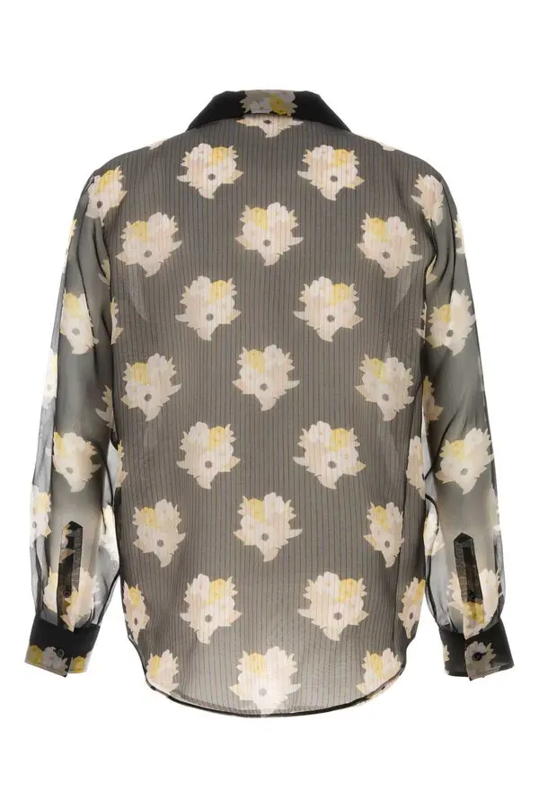Fendi Printed Organza Shirt