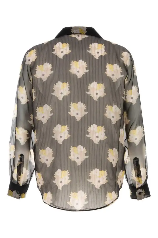 Fendi Printed Organza Shirt - Multicolor