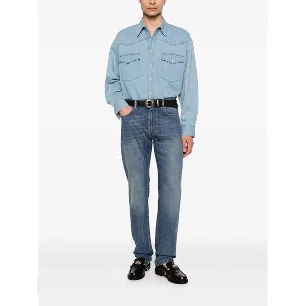 Versace Regular Straight-leg Denim Jeans - Blue
