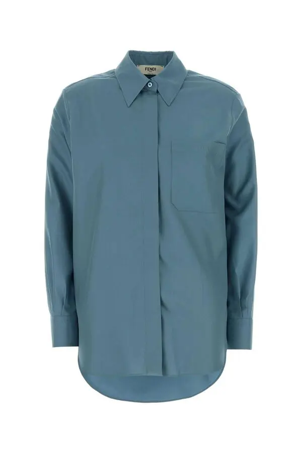 Fendi Air Force Silk Shirt - Blue