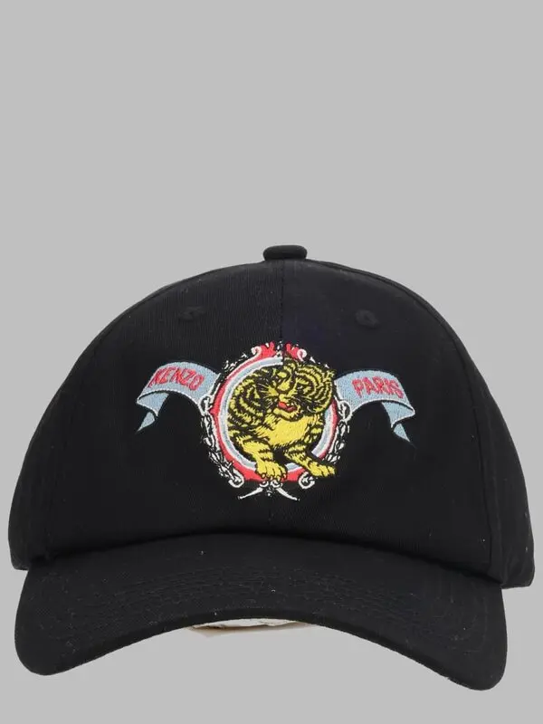 Kenzo Cappello Da Baseball Jumping Tiger - Black