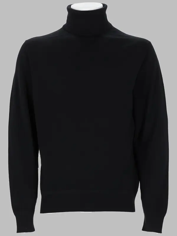 TOM FORD Dolcevita In Pura Lana A Maglia Fine - Black
