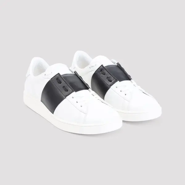 Valentino Garavani Leather Low Top Sneakers - White